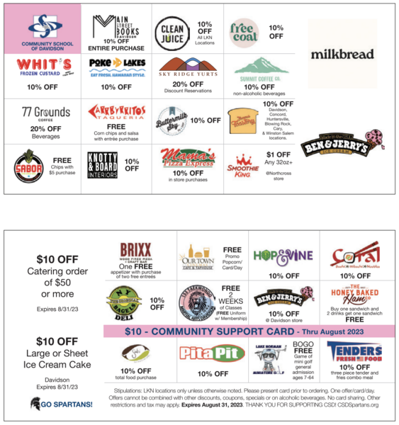 CSD Community Support Card Fundraiser 2022/2023 | Community School of ...