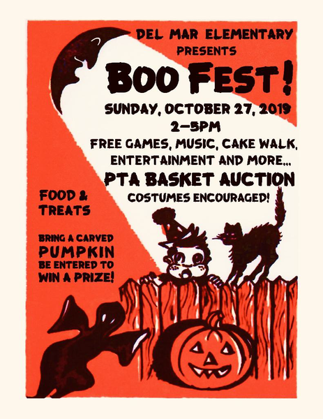 Boo Fest! Pre-Sale Tickets & Silent Auction BUY NOW Fundraiser | Del ...