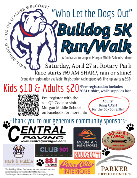 MMS Who Let the Dogs Out Bulldog 5K Run/Walk Fundraiser (April 27 ...